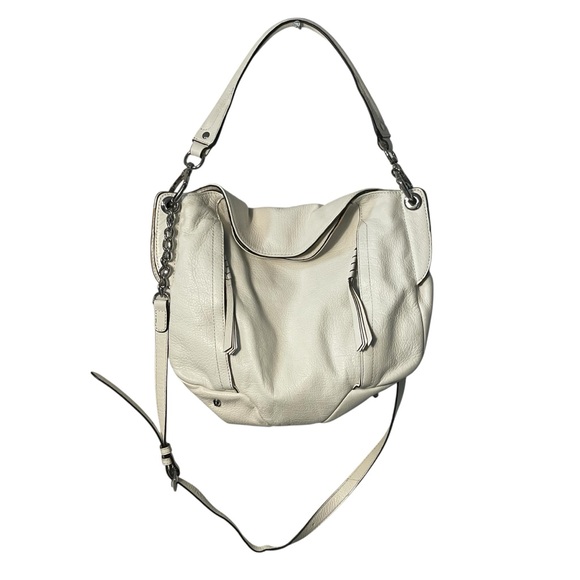 orYANY | Bags | Oryany Danielle Ivory Pebbled Leather Hobo Shoulder Bag ...